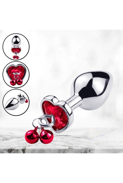 Drlove Kırmızı Renkli Taşlı Süslü Anal Plug Drlove Kırmızı Renkli Taşlı Süslü Anal Plug
