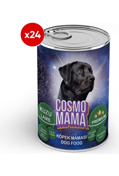 Cosmo Mama Köpek Yetişkin Yaş Mama 24ADET X415 gr %70 Protein Kuzu Etli Premium Cosmo Mama Köpek Yetişkin Yaş Mama 24ADET X415 gr %70 Protein Kuzu Etli Premium