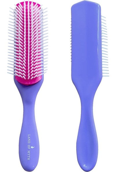Land Of Myth - LOM1212 Styling Brush, 9 Sıra Şekillendirme Fırçası, Curly Girl Kıvırcık Kız Metodu Fırçası - Mor Land Of Myth - LOM1212 Styling Brush, 9 Sıra Şekillendirme Fırçası, Curly Girl Kıvırcık Kız Metodu Fırçası - Mor