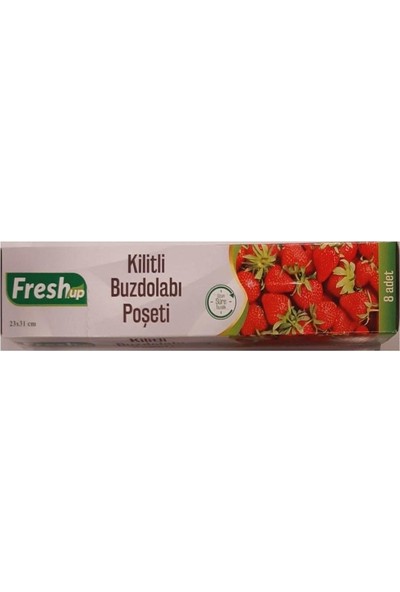 Fresh Up Fresh-Up 8 Li Kilitli Buzdolabı Poşeti 23X31 cm Fresh Up Fresh-Up 8 Li Kilitli Buzdolabı Poşeti 23X31 cm