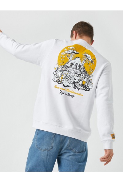 Koton Rick and Morty Sweatshirt Lisanslı Baskılı