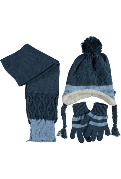 Kadim Renkli Atkı Bere Takım