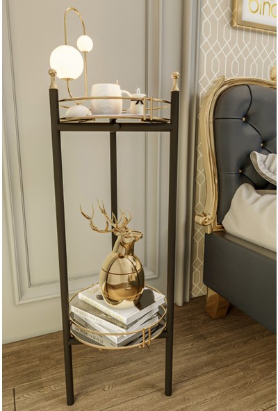 Bino Komodin Dresuar Metal 2 Katli Yatak Odasi 2 Tepsili Duzenleyici