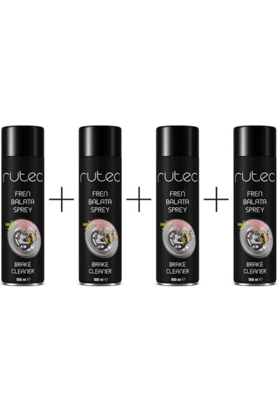Rutec Fren Balata Temizleme Spreyi 500 ml 4 Adet Rutec Fren Balata Temizleme Spreyi 500 ml 4 Adet