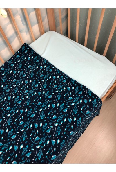 Ufo Baby Bebek Battaniyesi ve Çarşaf Takımı Galaksi Uzay Desenli