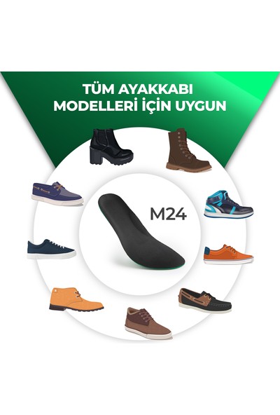 GoLite Extra Konfor Ayakkabı Tabanlığı, Memory Foam Hafızalı Topuk Dikeni Iç Tabanlığı - M24 Insole GoLite Extra Konfor Ayakkabı Tabanlığı, Memory Foam Hafızalı Topuk Dikeni Iç Tabanlığı - M24 Insole