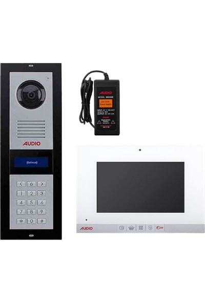Audio 2 Daire 7'' Görüntülü Diafon (Kart Okuyuculu) Beyaz (001188/003003) Audio 2 Daire 7'' Görüntülü Diafon (Kart Okuyuculu) Beyaz (001188/003003)