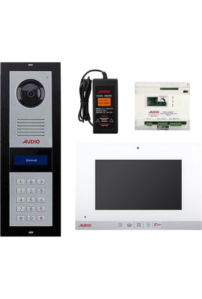 Audio 17 Daire 7'' Görüntülü Diafon (Kart Okuyuculu) Beyaz (001188/003003) Audio 17 Daire 7'' Görüntülü Diafon (Kart Okuyuculu) Beyaz (001188/003003)