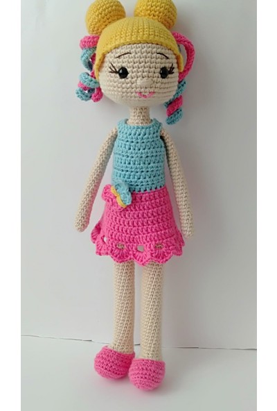 Toys City Pembe Şeker Organik Örgü Oyuncak