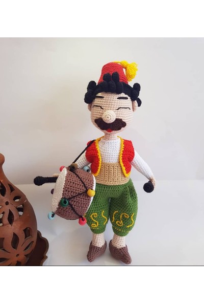 Toys City Davulcu Organik Örgü Oyuncak
