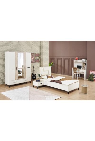 Piyano Mobilya Milas Genç Odası Takım Gardırop , Çalışma Masası , Karyola , Komodin Piyano Mobilya Milas Genç Odası Takım Gardırop , Çalışma Masası , Karyola , Komodin