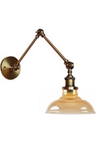 Han Tasarım Eskitme Akrobat Lüx Bal Cam Aplik Mafsallı