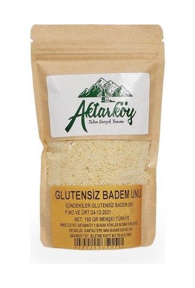 Aktar Köy Aktarköy Glutensiz Badem Unu 150 gr