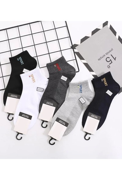 Bgk 5'li Erkek Patik Çorap Renkli