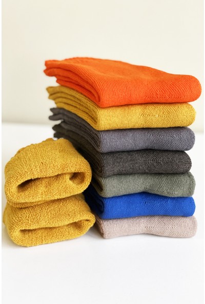 Bgk 7'li Kadın Kışlık Havlu Çorap Pamuklu