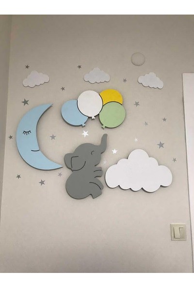 Neşeli Dükkan Çocuk Odası Dekoratif Gece Lambası Pano
