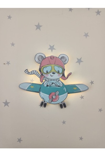 Neşeli Dükkan Çocuk Odası Dekoratif Gece Lambası Pano