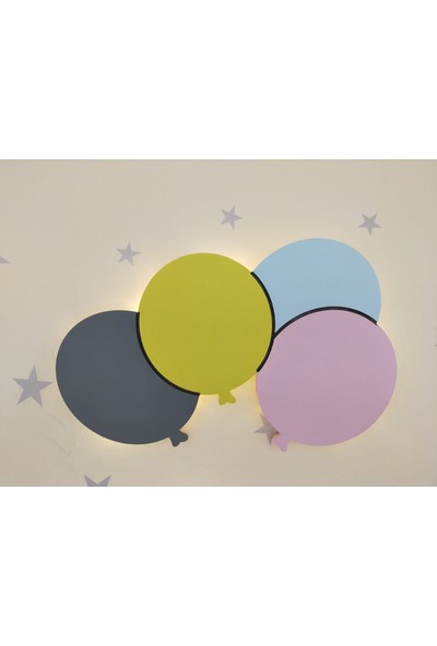 Neşeli Dükkan Çocuk Odası Dekoratif Gece Lambası Pano