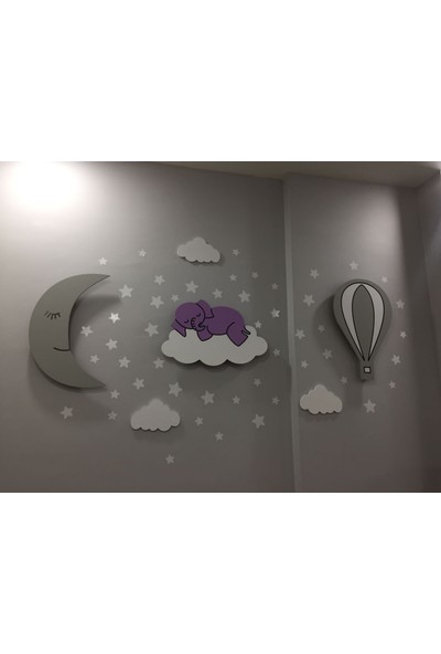 Neşeli Dükkan Çocuk Odası Dekoratif Gece Lambası Pano