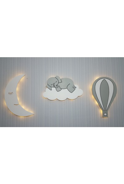 Neşeli Dükkan Çocuk Odası Dekoratif Gece Lambası Pano