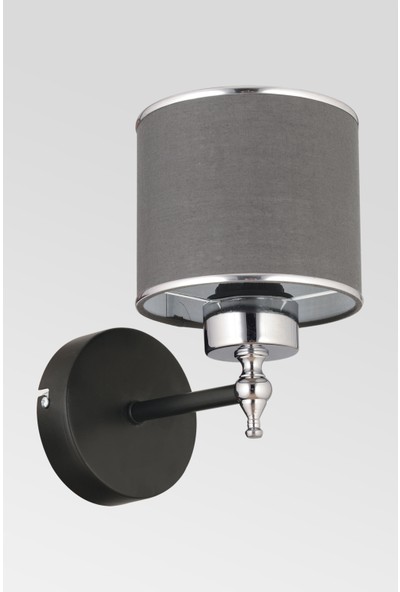 Esslight Lotus Antrasit Şapkalı Aplik