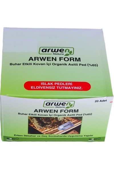 Arwen Gür Arıcılık Arwen Form - Buhar Etkili Kovan Içi Organik Asitli Ped Arwen Gür Arıcılık Arwen Form - Buhar Etkili Kovan Içi Organik Asitli Ped
