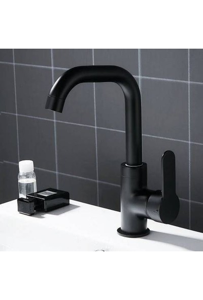 Sardıcı Siyah Lavabo Bataryası L Boru Emaye