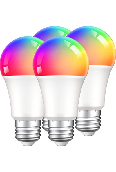 Owies Kısılabilir E27 Rgb 9W 4 Set Ampul (Yurt Dışından)
