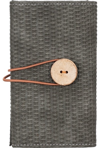 PLM Suni Deri Kablo Aksesuar Taşıma Çantası Örgü Antrasit