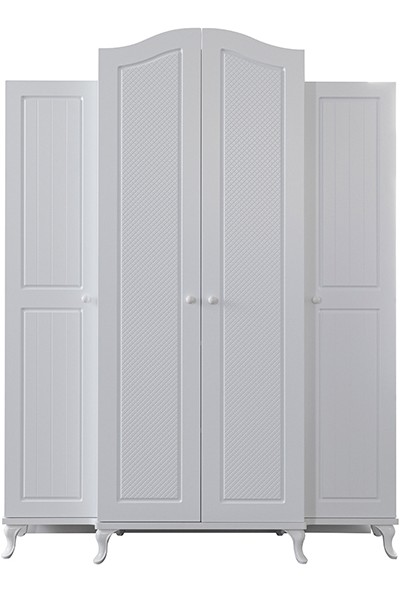 Cadde Yıldız Veronica Country 4 Kapılı Gardrop