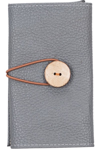 PLM Suni Deri Kablo Aksesuar Taşıma Çantası Floater Gri