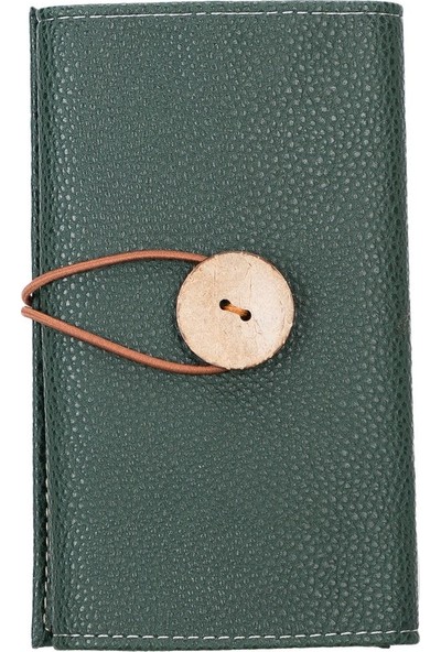 PLM Suni Deri Kablo Aksesuar Taşıma Çantası Koyu Yeşil