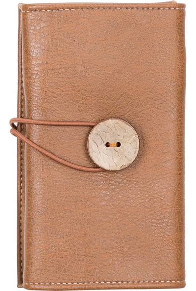 PLM Suni Deri Kablo Aksesuar Taşıma Çantası Rustik Taba