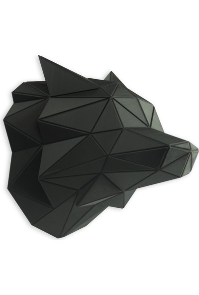 Modern 3D Concept Geometrik Çizim Kurt Başı Biblo Modern 3D Concept Geometrik Çizim Kurt Başı Biblo
