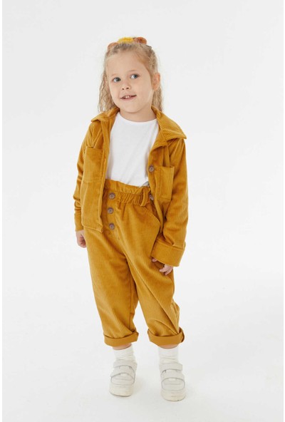 FW21 - Kalın Fitilli Kadife Renk Çocuk Gömlek ve Pantolon 2li Takım FW21 - Kalın Fitilli Kadife Renk Çocuk Gömlek ve Pantolon 2li Takım