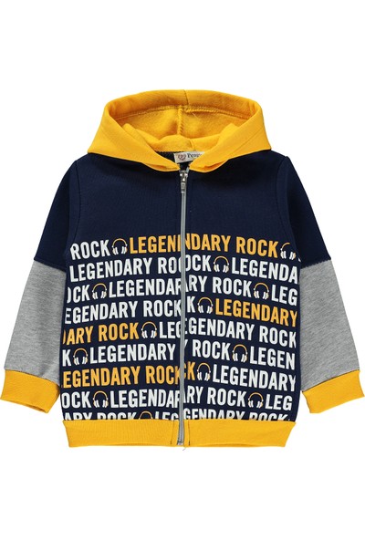 Pengim Erkek Çocuk Kapüşonlu Hırka 2-5 Yaş Lacivert