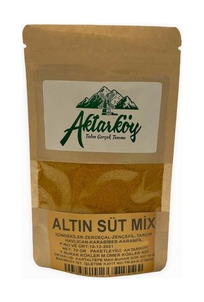 Aktar Köy Aktarköy Altın Süt Baharat Karışımı 70 gr