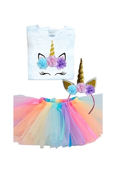 Bba New Trend Bba New Trend,unicorn Doğum Günü Tütü Etek,kız Çoçuk Unicorn Tişort/zıbın 3 Lü Set Bba New Trend Bba New Trend,unicorn Doğum Günü Tütü Etek,kız Çoçuk Unicorn Tişort/zıbın 3 Lü Set