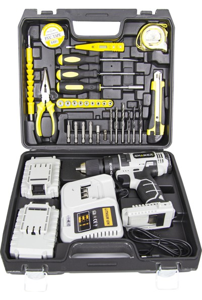 Alman Technology 58 V 5 Ah Darbeli Çift Akülü Şarjlı Vidalama Matkap 32 Parça Hobi Set Alman Technology 58 V 5 Ah Darbeli Çift Akülü Şarjlı Vidalama Matkap 32 Parça Hobi Set