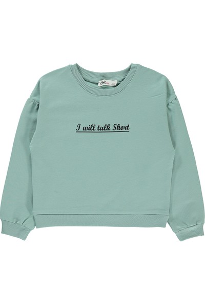 Civil Girls Kız Çocuk Sweatshirt 10-13 Yaş Yeşil
