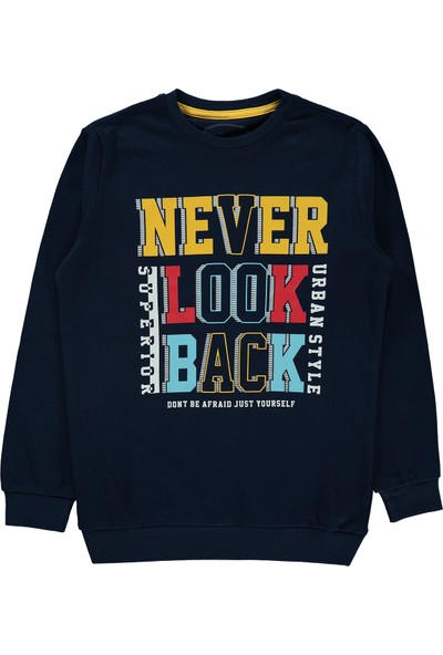 Civil Boys Erkek Çocuk Çocuk Sweatshirt 6-9 Yaş Lacivert