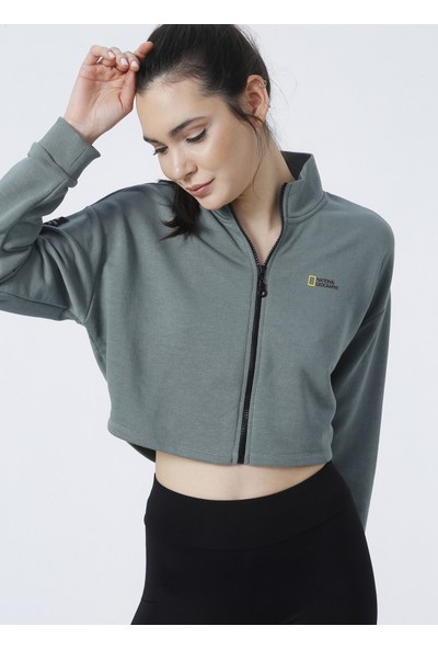 National Geographic Sweatshirt, Xl, Haki