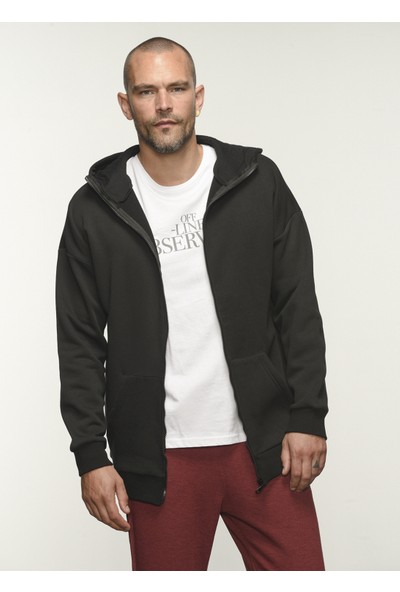 People By Fabrika Sweatshirt, L, Siyah