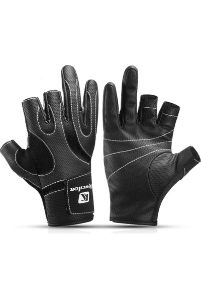 Shopfocus Kaymaz Balıkçı Eldiveni M - Siyah (Yurt Dışından)