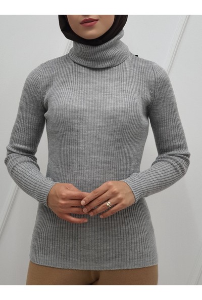 Panthera Giyim Akordion Örme Pamuklu Balıkçı Yaka Kazak Panthera Giyim Akordion Örme Pamuklu Balıkçı Yaka Kazak