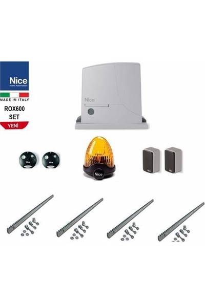 Nice Rox 600 Yana Kayar Kapı Motoru