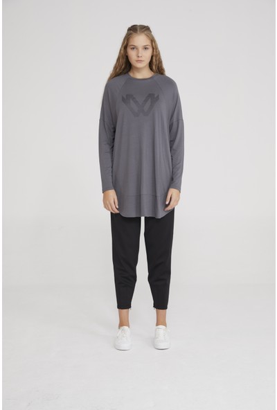 Manila No Limit Siyah Bol Kesim Anvelop Sweat