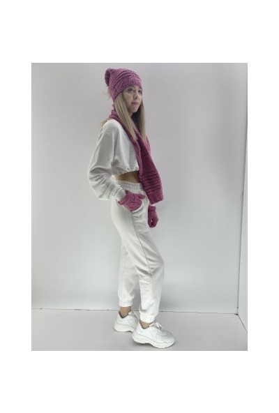 Mgs Life Kadın Eldiven Bere Atkı Takım