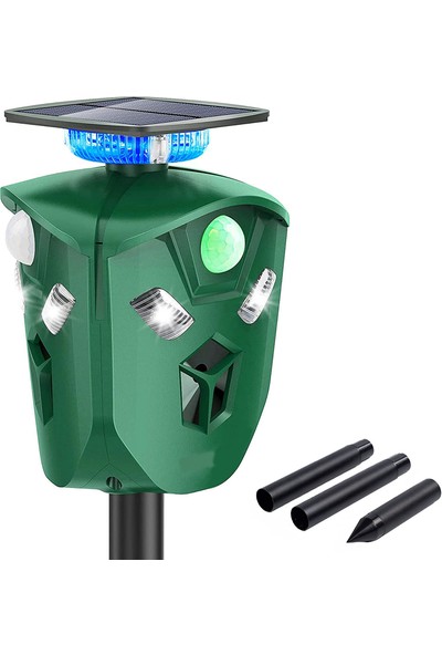 Tokyo 360 Derece Güneş Enerjili Ultrasonik Kedi Köpek Kovucu 550 M2 Etkili