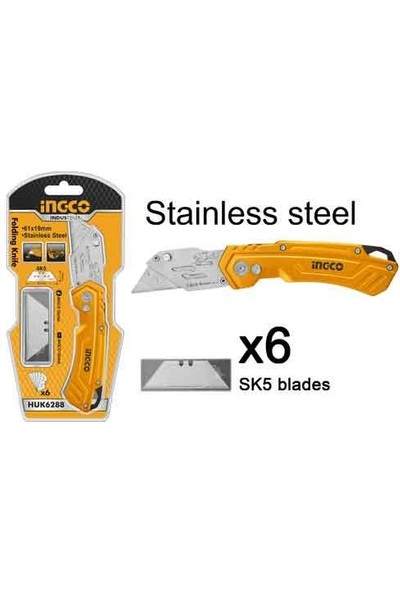 Ingco Endüstriyel Katlanır Maket Bıçağı